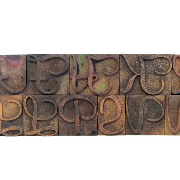 Letterpress Type - Etsy