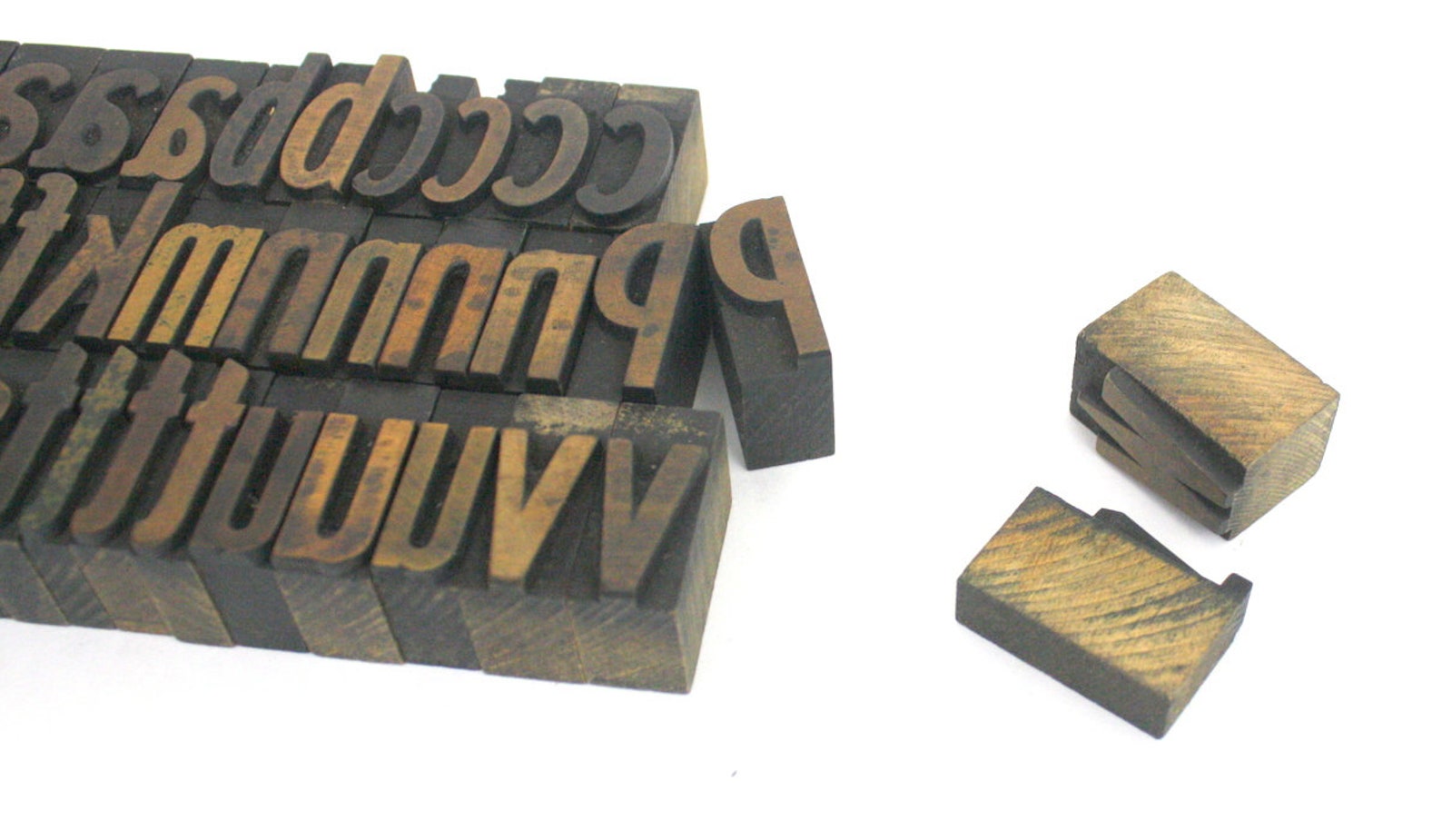 Wood Letterpress Letters. Vintage Printing Blocks. Pick Your - Etsy