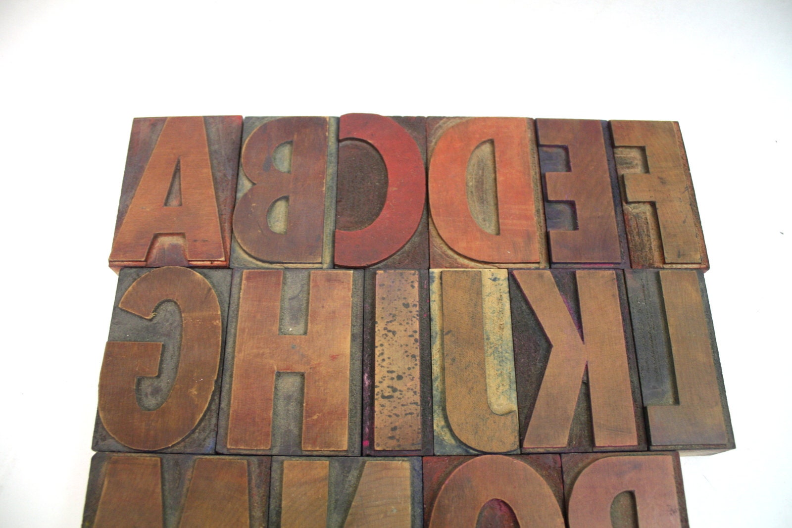 Large 3 Wooden Letterpress Printing Blocks. Pick Your | Etsy