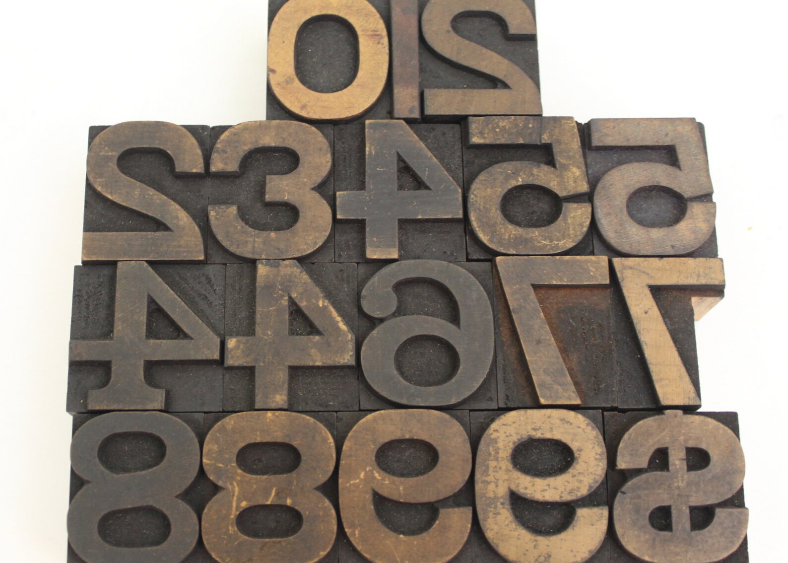 Pick Your Numbers. Vintage Wooden Letterpress Numbers 0 9 - Etsy