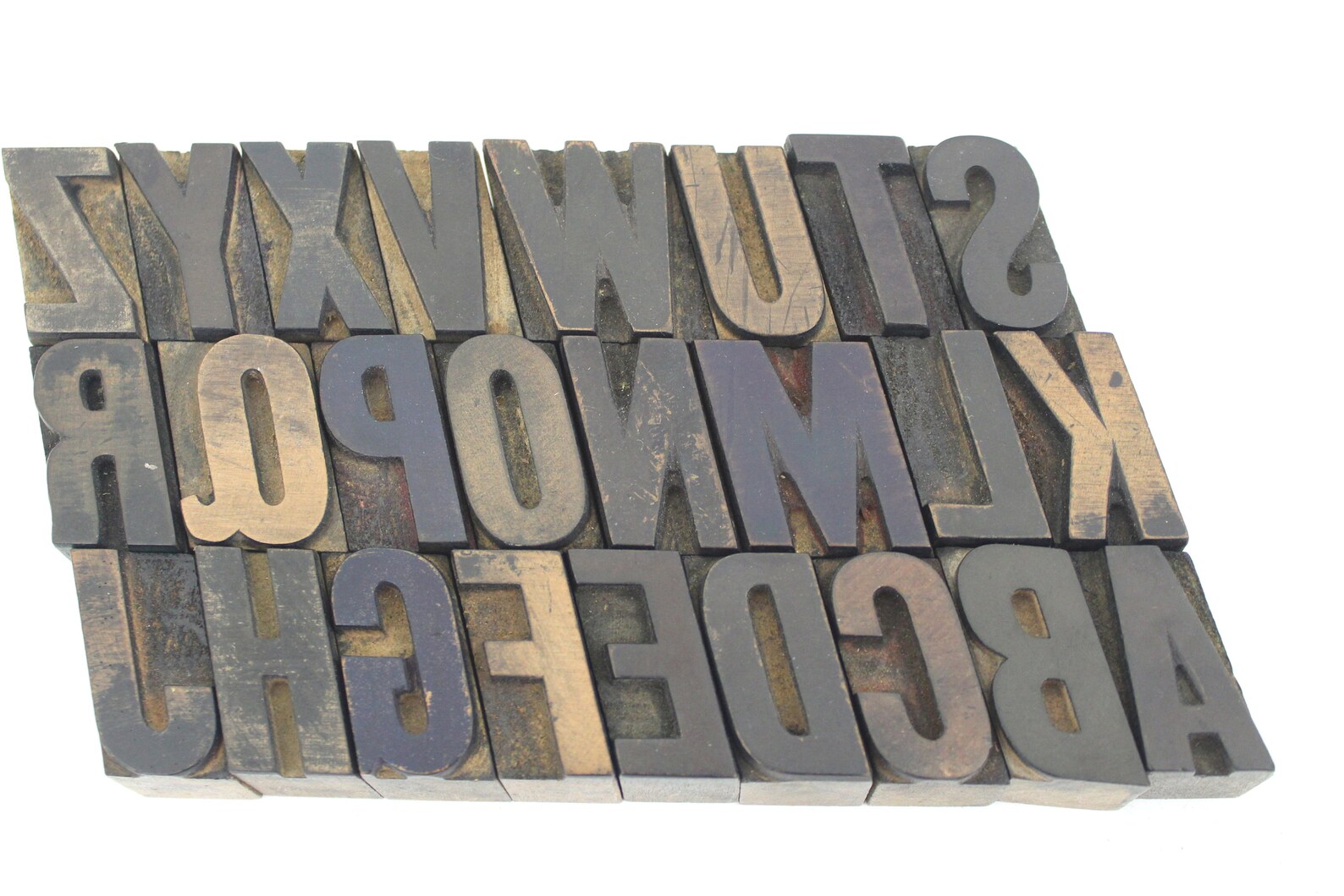Slanted Wooden Printing Blocks. Italic Type Wood Letterpress. - Etsy