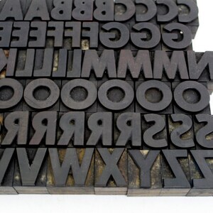 Wooden Letterpress Printing Blocks. 1 1/8 Wood Letter Type. Pick Your ...