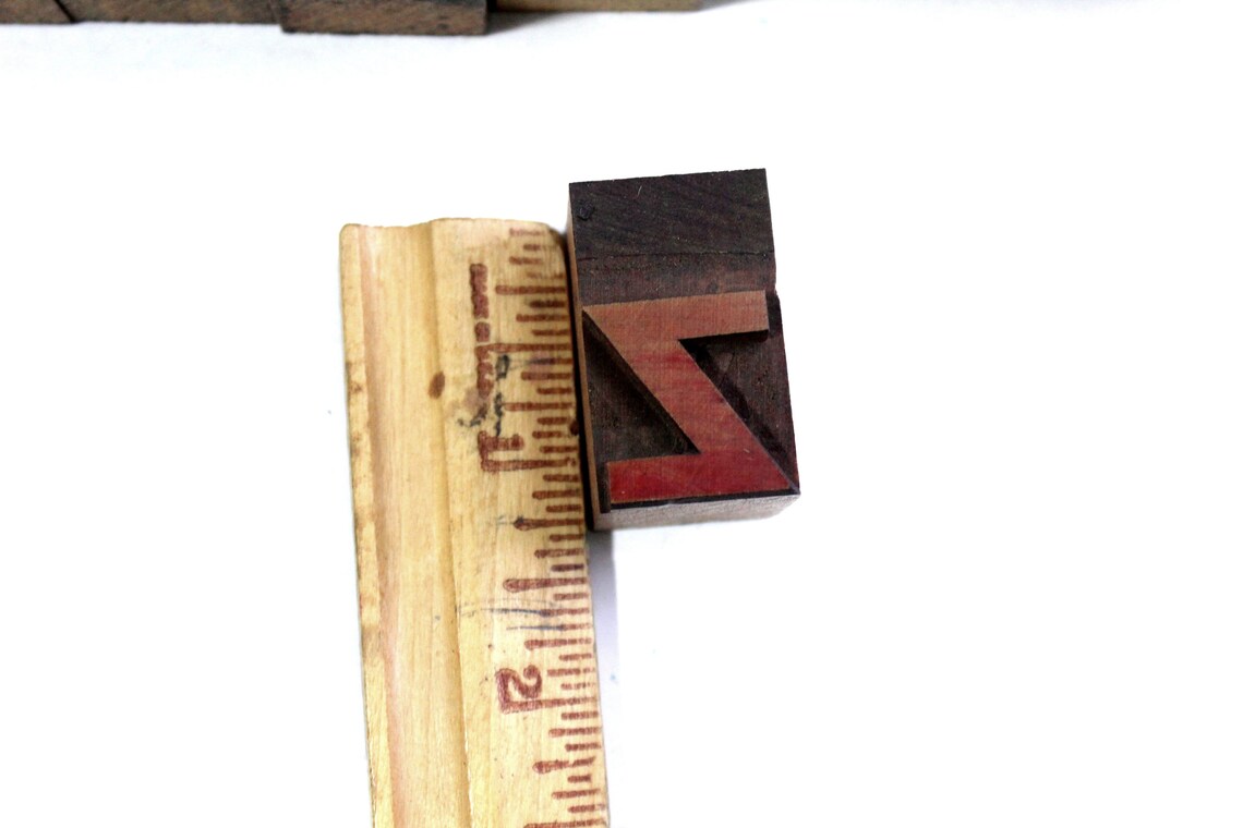 Wood Letterpress Printing Blocks. 1 3/8 Lowercase Wooden - Etsy