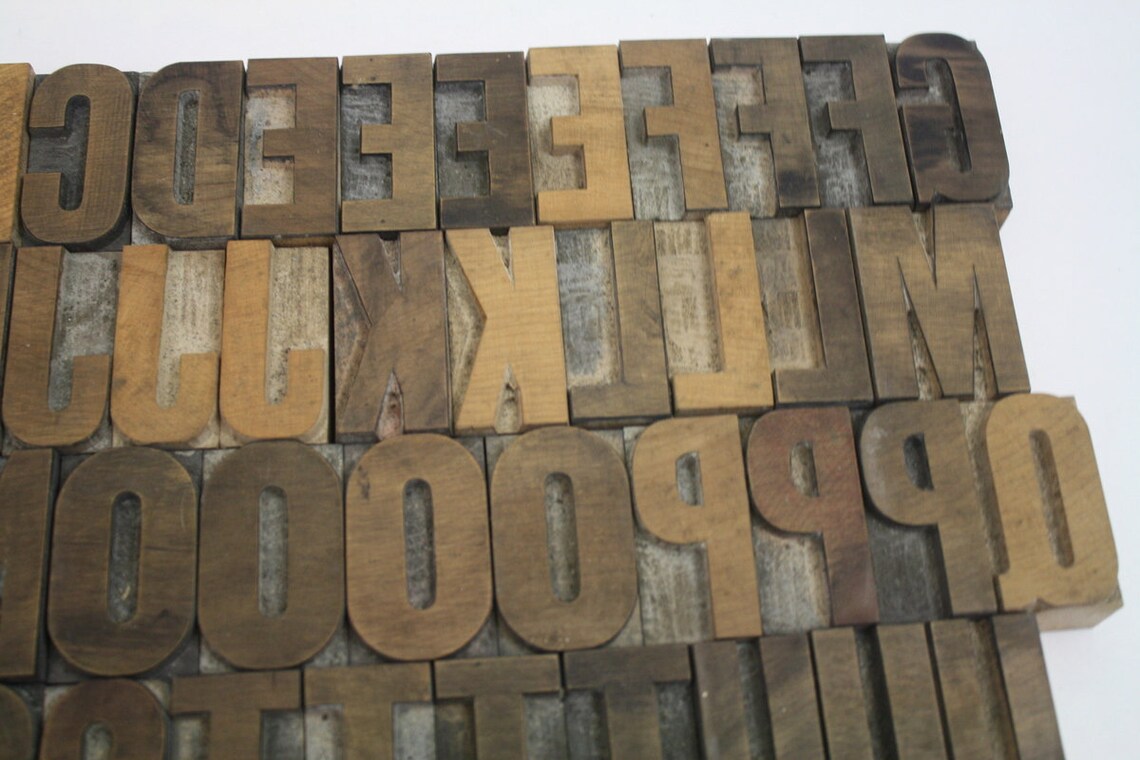 Wooden Letterpress Letters 2. Wood Type. Pick Your - Etsy