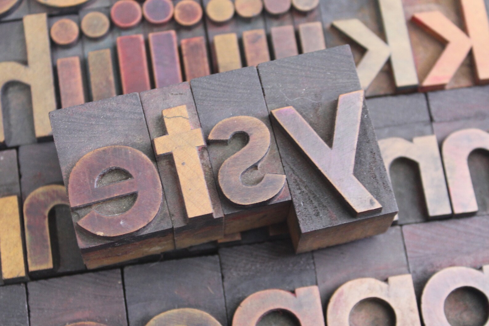 Wood Letterpress Printing Blocks. 1 3/8 Lowercase Wooden - Etsy