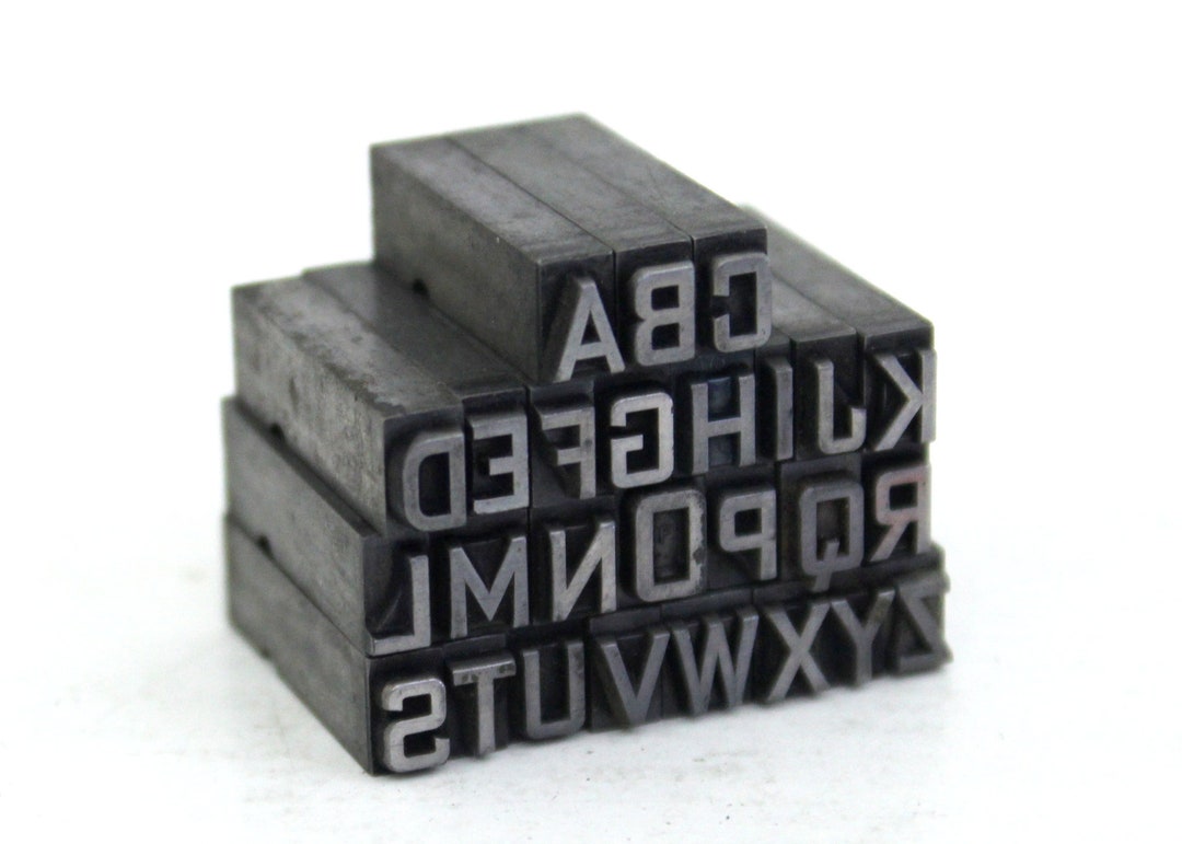 Vintage Metal Letterpress Type 18 Pt. Upper Case Letters. Pick Your ...