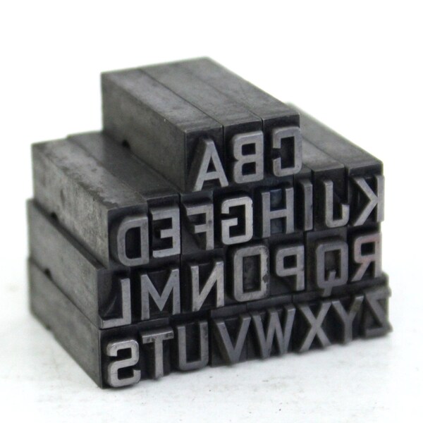 Letterpress Type - Etsy