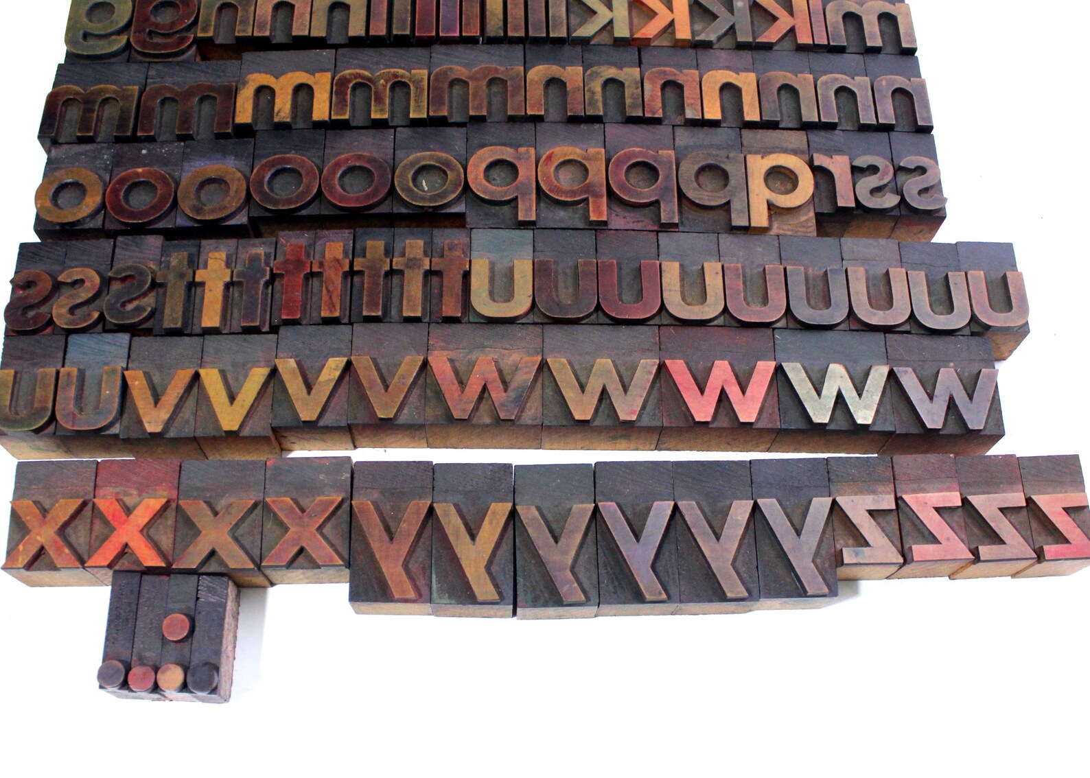 Wood Letterpress Printing Blocks. 1 3/8 Lowercase Wooden - Etsy