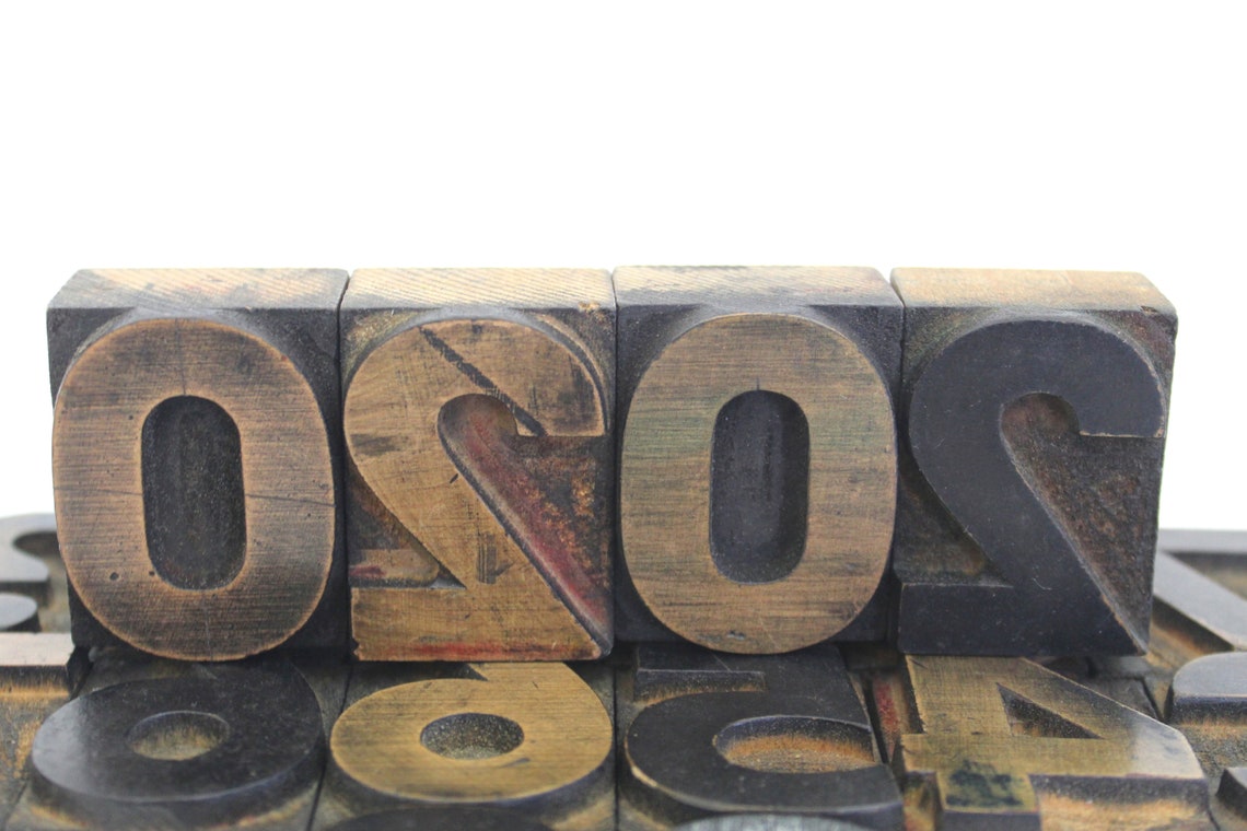 Wood Letterpress Numbers 1 1/2 Tall. 0 9 and | Etsy