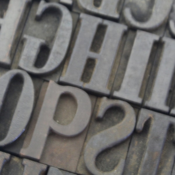 Letterpress Type - Etsy