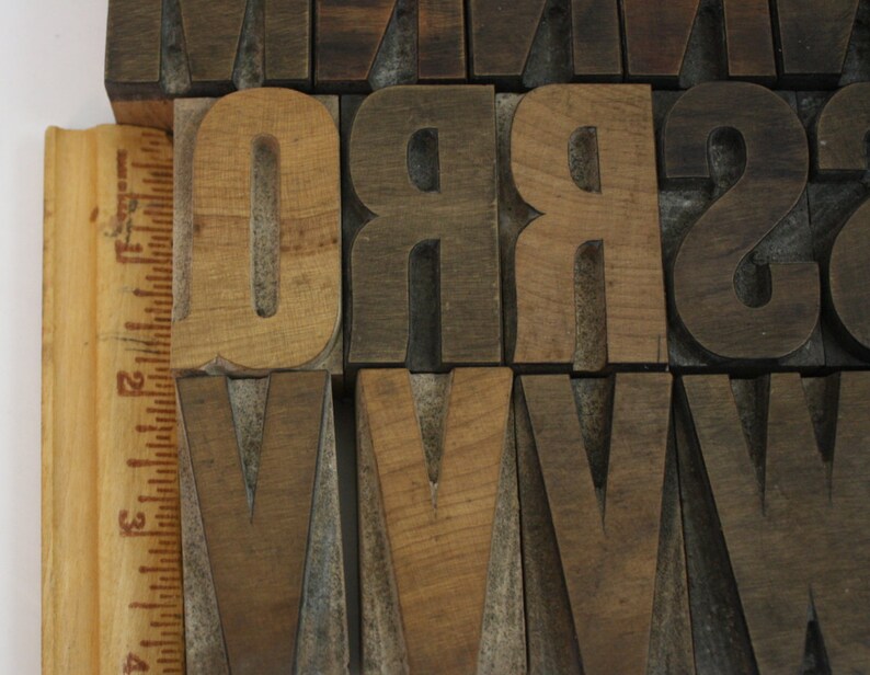 Wooden Letterpress Letters 2. Wood Type. Pick Your | Etsy