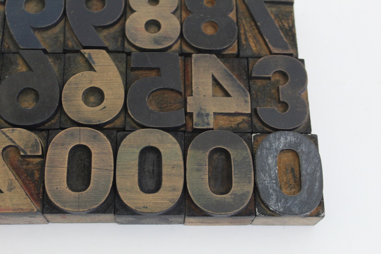 Wood Letterpress Numbers 1 1/2 Tall. 0 9 and | Etsy