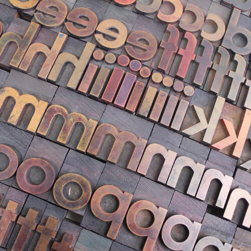 Large 3 Wooden Letterpress Printing Blocks. Pick Your - Etsy