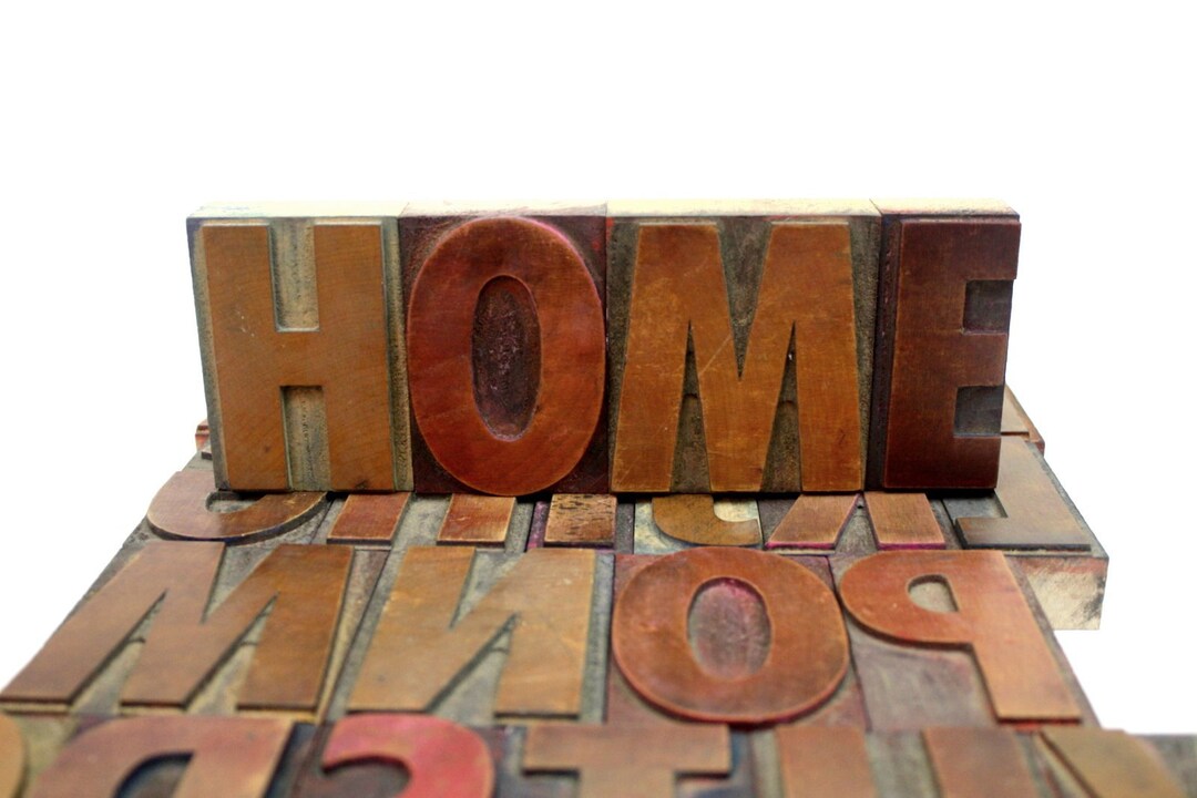 Large 3 Wooden Letterpress Printing Blocks. Pick Your Wood Letters ...