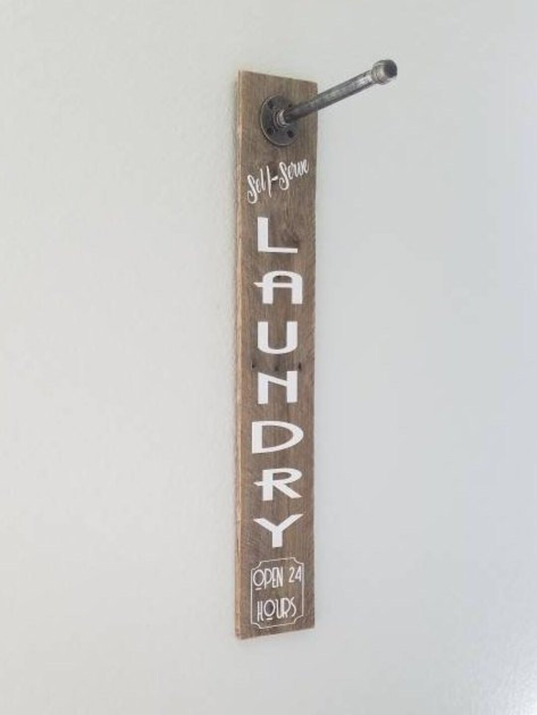Laundry Room Sign. Hanger Storage. Hand-painted. Clothes Hanger Rack ...