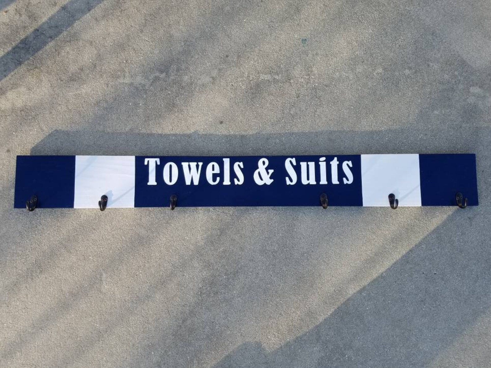 Pool/beach Towel/swim Suit Hanger/rack. Farmhouse Style. - Etsy