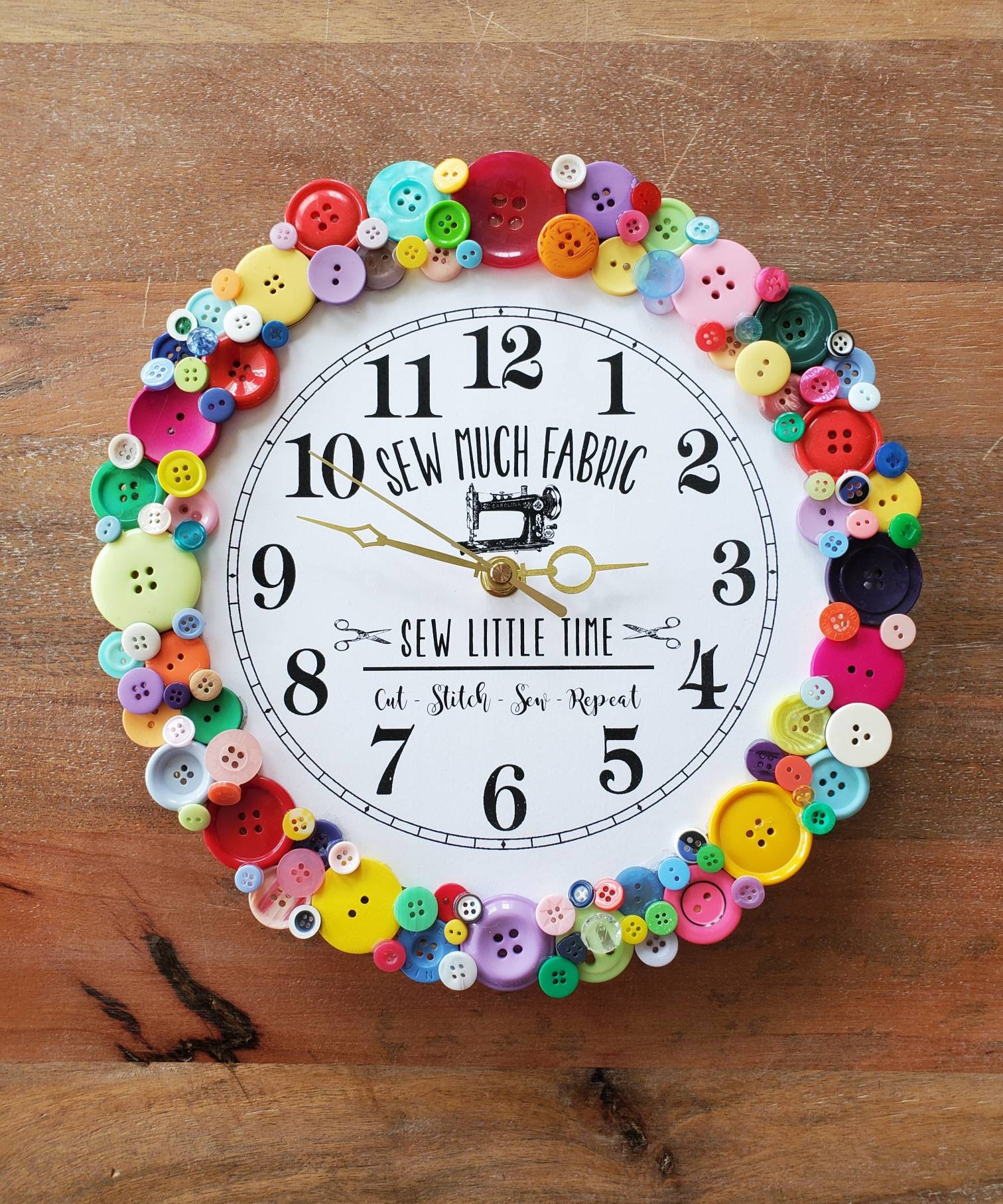 Sewing Room Clock 11. Craft Room. Wall Decor. Quilting. | Etsy