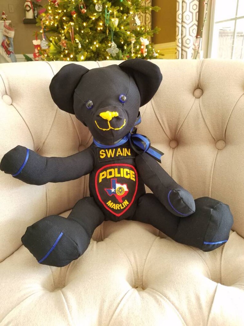 Hero Bear Sympathy Bear Memory Bear Keepsake Made From - Etsy
