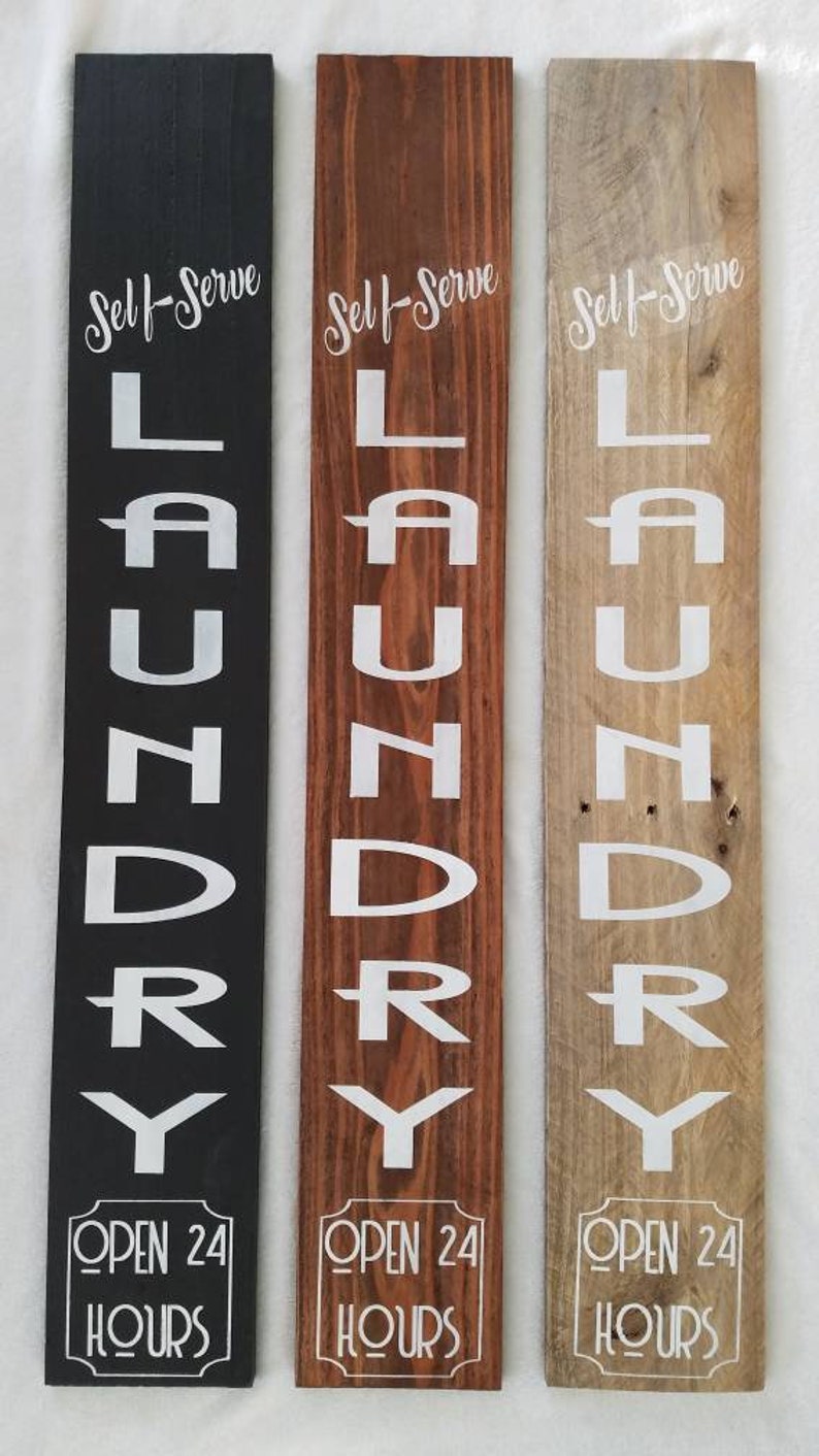 Laundry Room Sign. Hanger Storage. Hand-painted. Clothes | Etsy