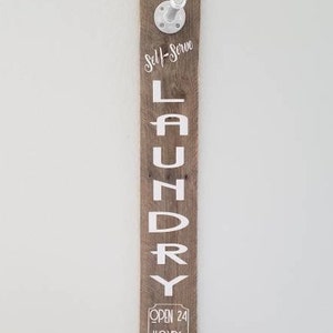 Laundry Room Sign. Hanger Storage. Hand-painted. Clothes Hanger Rack ...