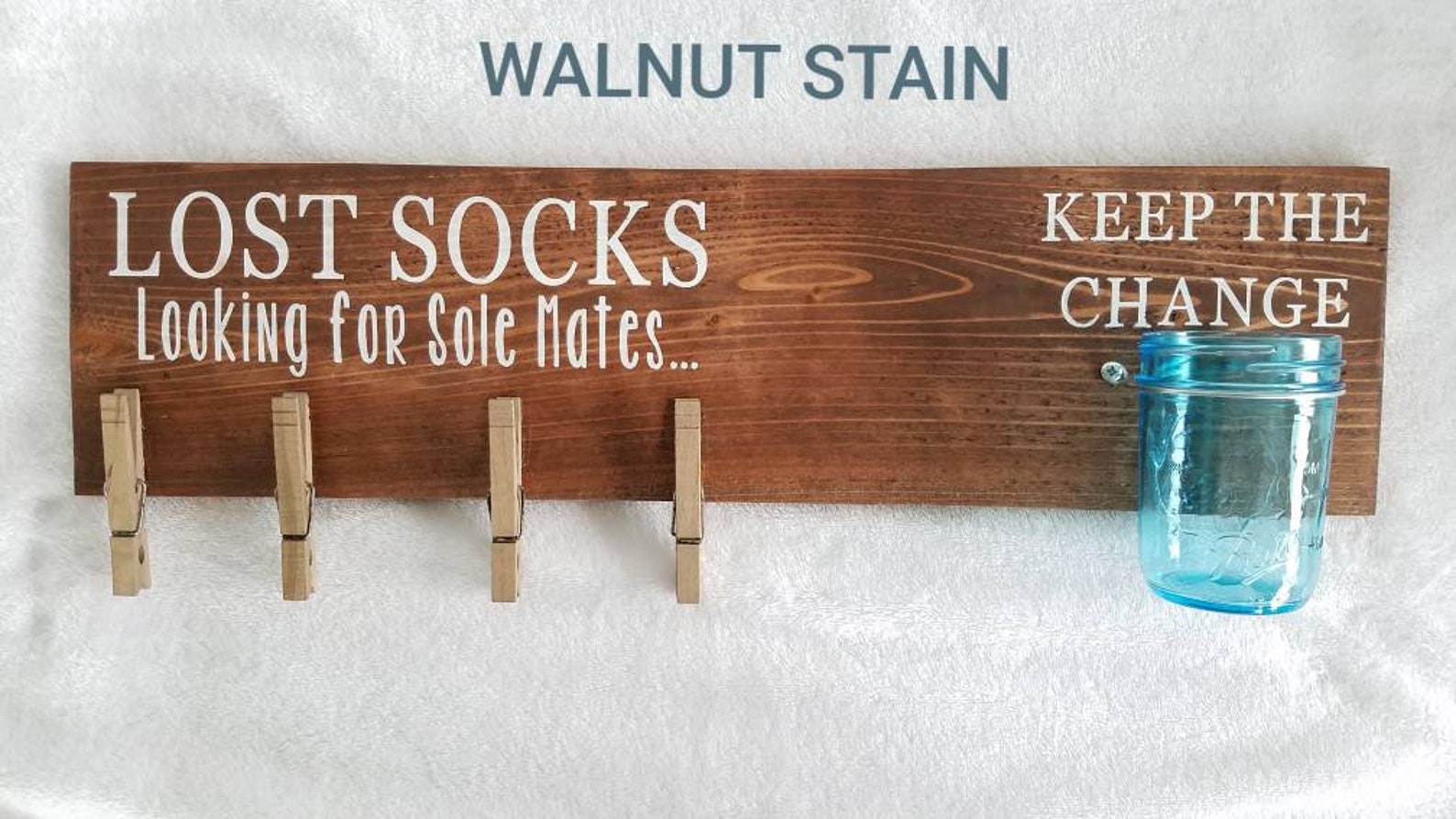 Reclaimed Wood Laundry Room Sign, Farmhouse Style, Lost Socks Looking ...
