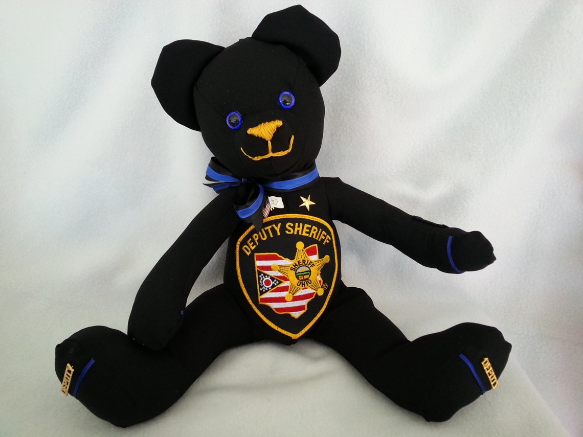 Hero Bear Sympathy Bear Memory Bear Keepsake Made From - Etsy