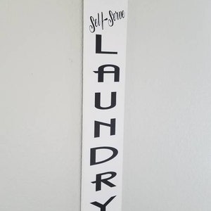 Laundry Room Sign. Hanger Storage. Hand-painted. Clothes Hanger Rack ...