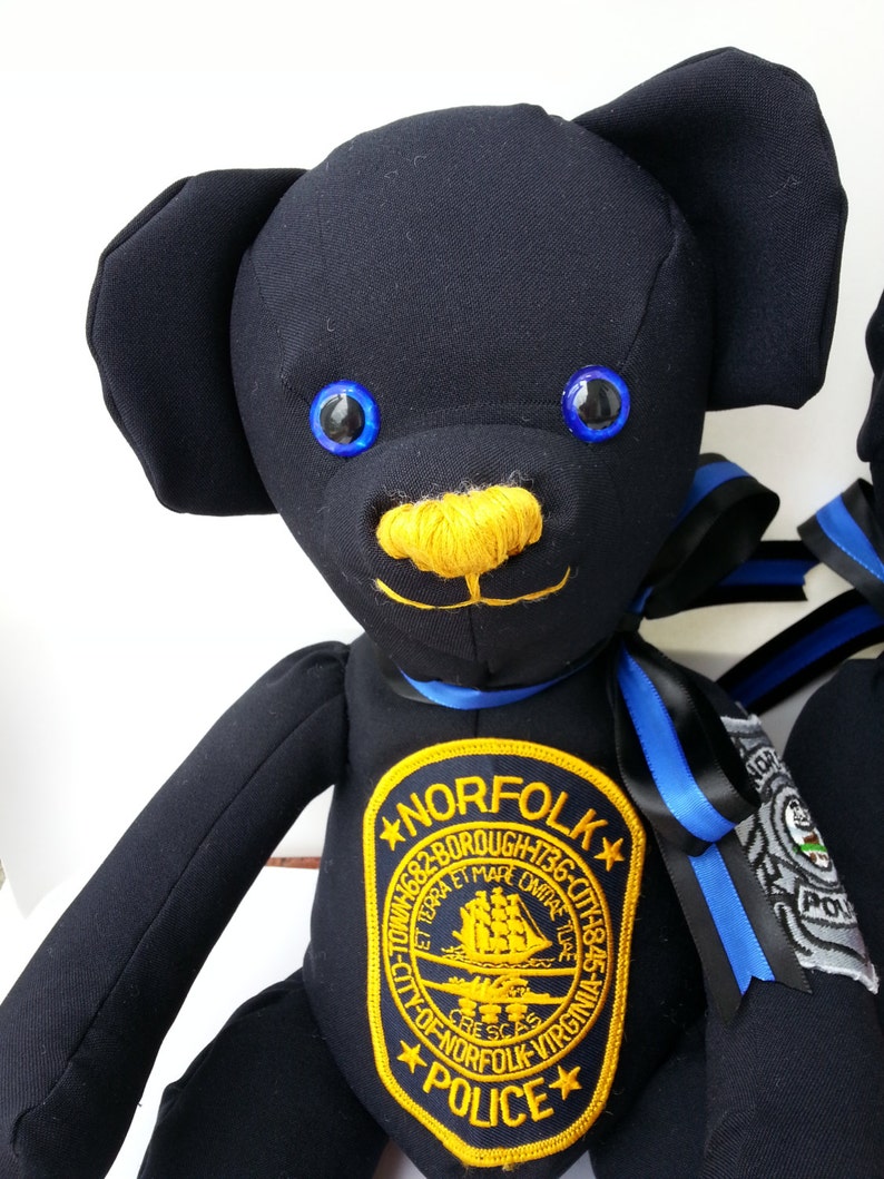 Hero Bear Sympathy Bear Memory Bear Keepsake Made From - Etsy