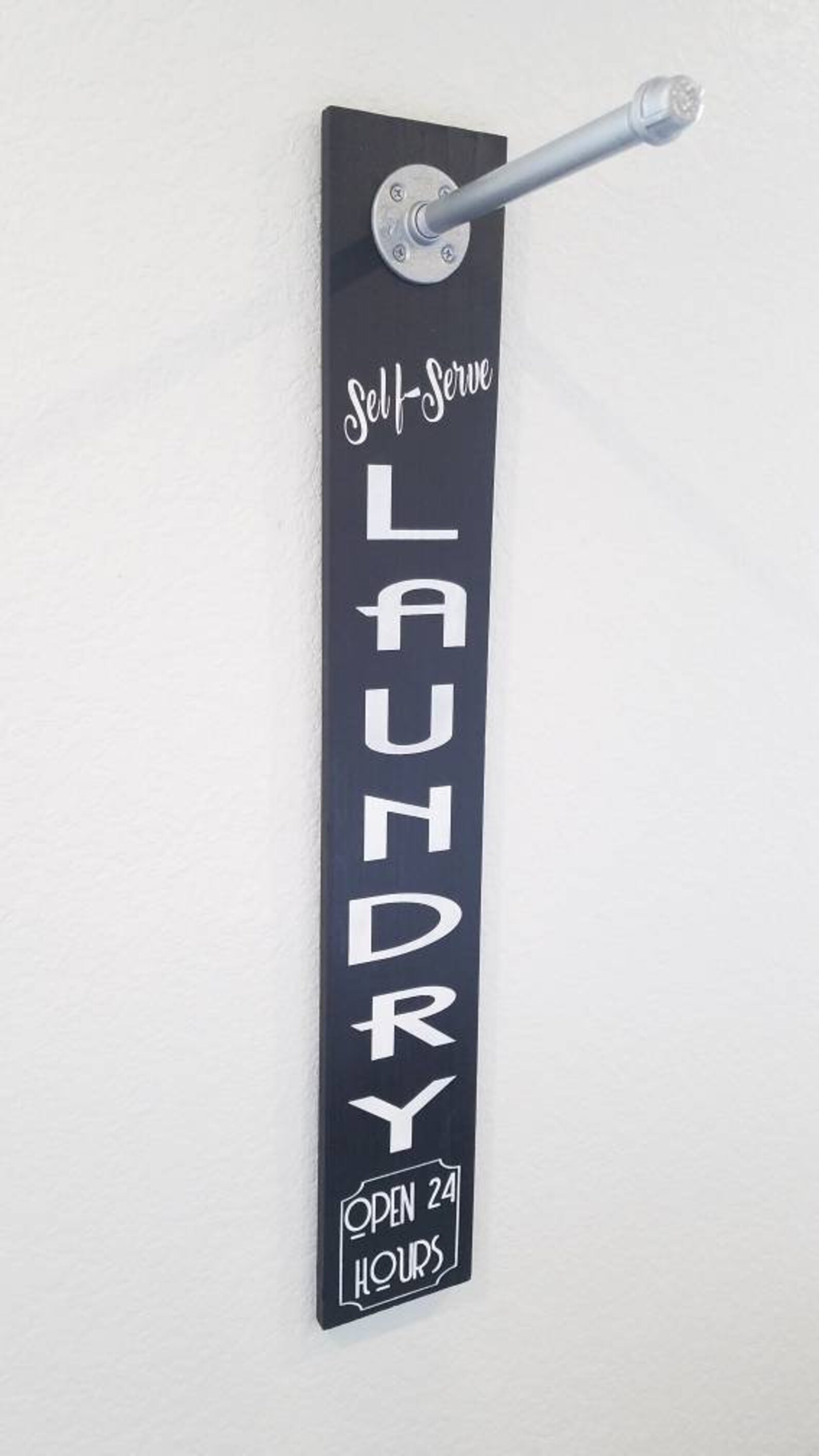Laundry Room Sign. Hanger Storage. Hand-painted. Clothes | Etsy