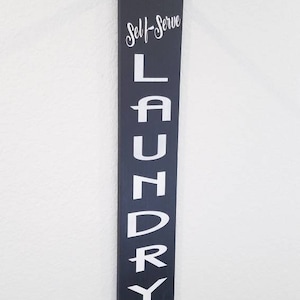 Laundry Room Sign. Hanger Storage. Hand-painted. Clothes Hanger Rack ...