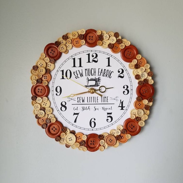 Sewing Room Clock - Etsy