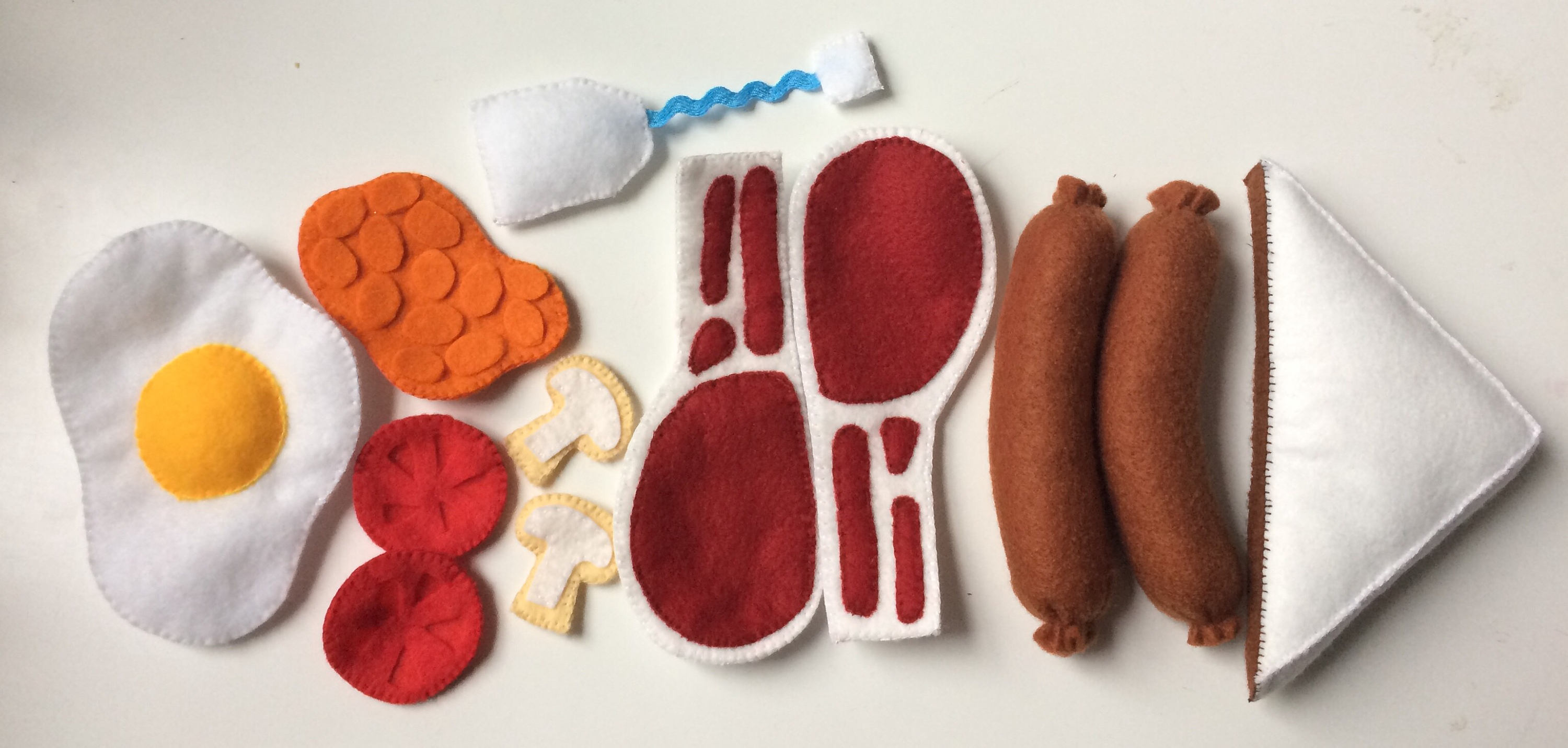 Felt Play Food Felt Breakfast Set Breakfast | Etsy UK