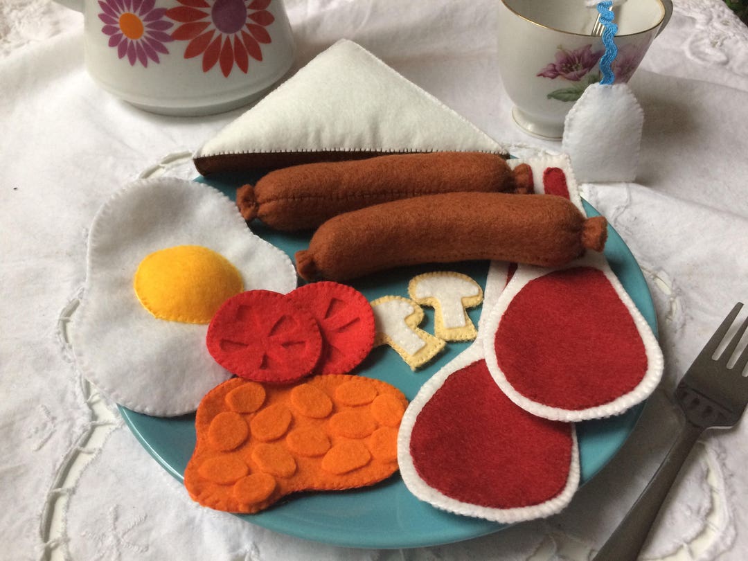 Felt Play Food Felt Breakfast Set Breakfast - Etsy UK