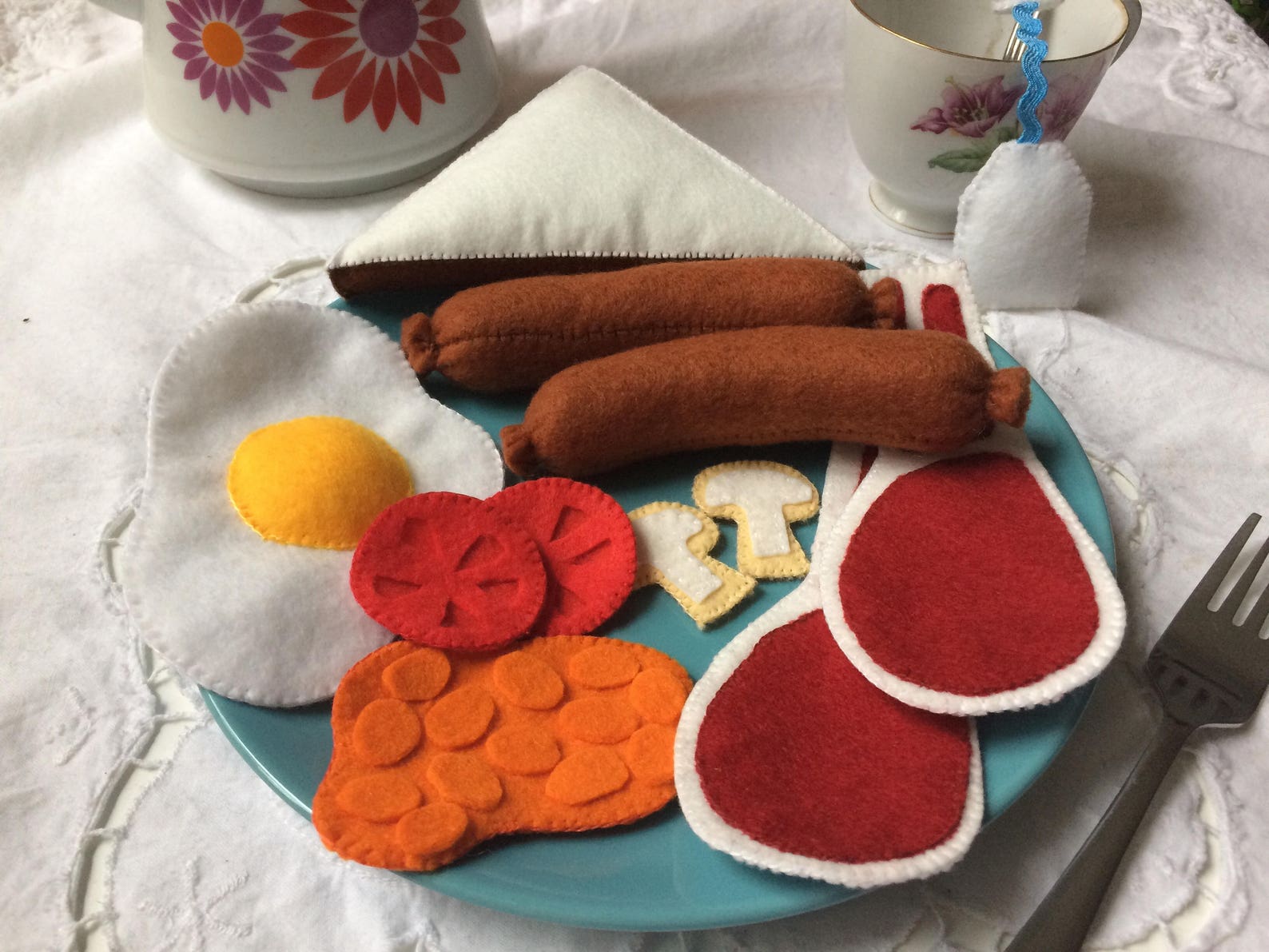 Felt Play Food Felt Breakfast Set Breakfast | Etsy UK