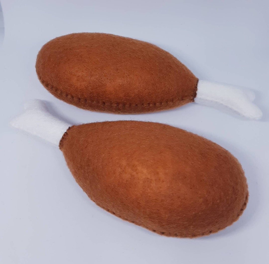 Felt Play Food Chicken Drumsticks Felt Chicken - Etsy UK