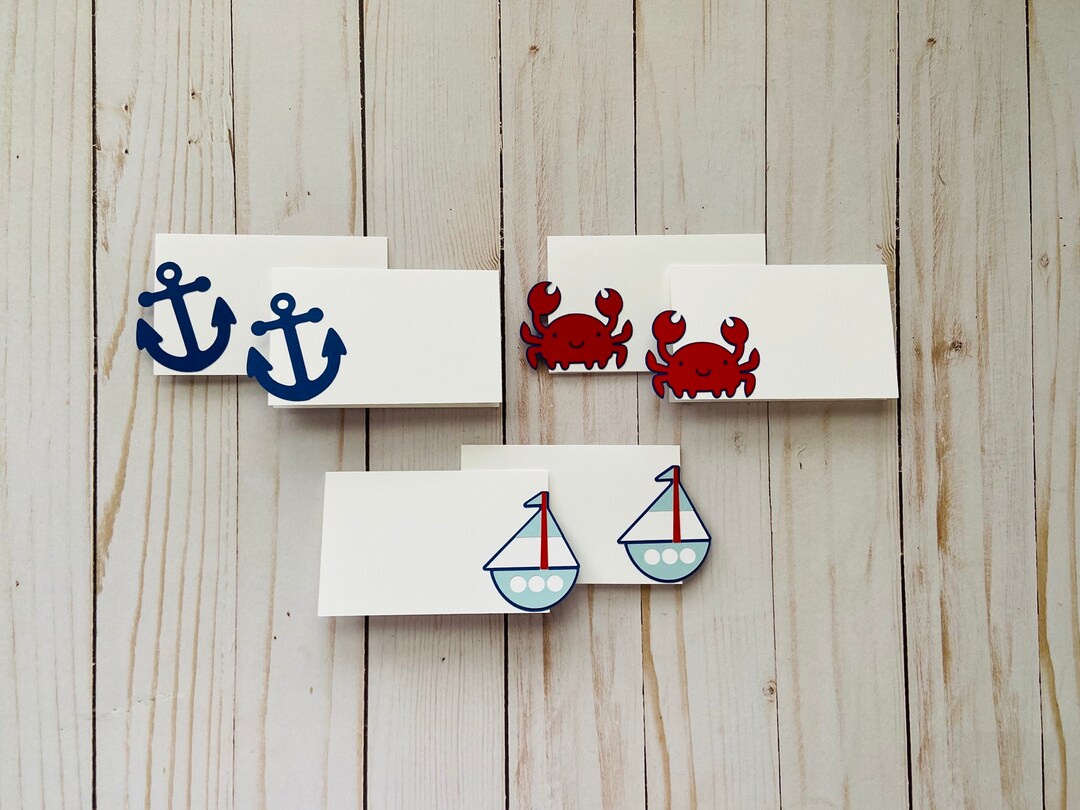 Nautical Themed Food Cards. Nautical Birthday Party. Nautical Baby ...