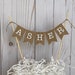 Custom NAME Burlap Cake Banner Topper-birthday Burlap Cake Banner. Name ...