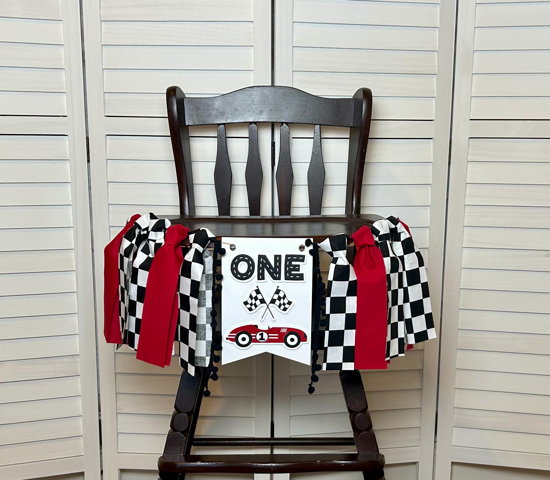 Race Car High Chair Banner. First Birthday High Chair Race Car Banner ...