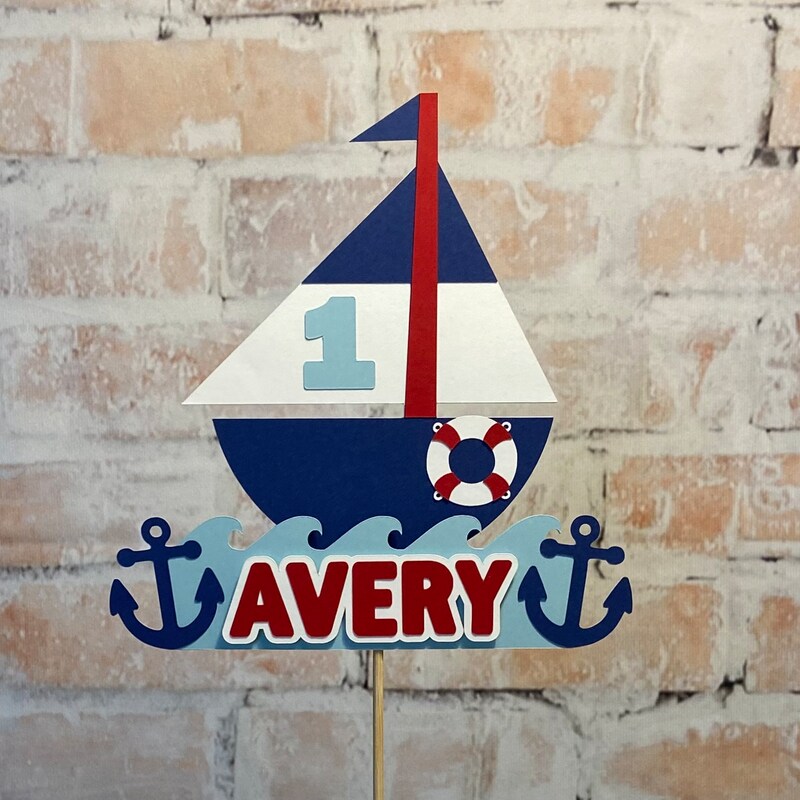 Nautical Cake Topper - Etsy