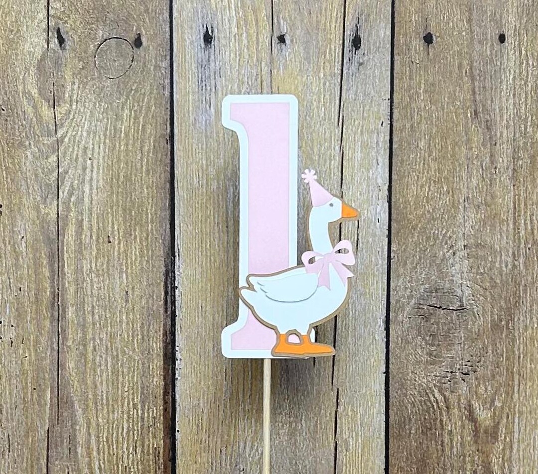 Silly Goose 1st Birthday Smash Cake Topper - Etsy