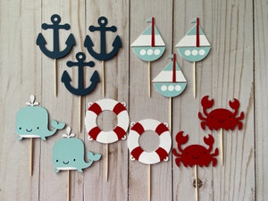Nautical First Birthday Topper It's a Boy One Cake Topper Nautical Cake ...