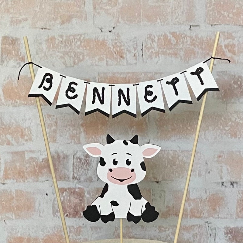 Cow Wedding Cake Topper - Etsy