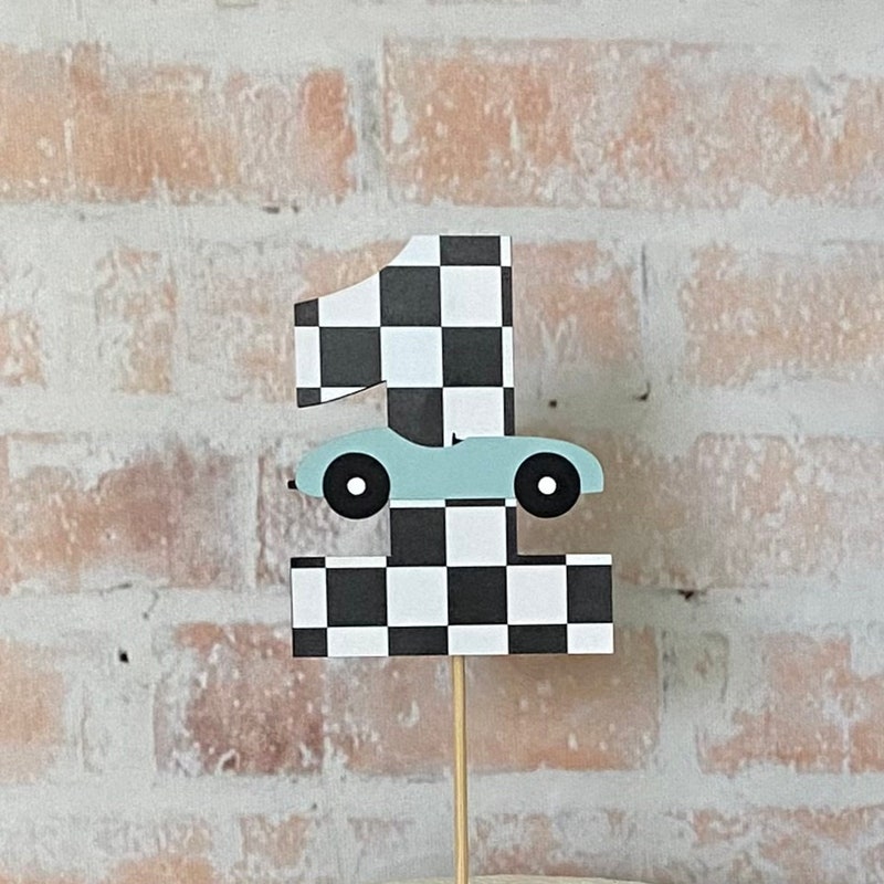 Race Car Smash Cake Topper - Etsy