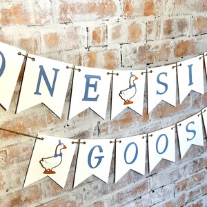 One Silly Goose HAPPY BIRTHDAY Banner. Custom Name One Silly Goose ...