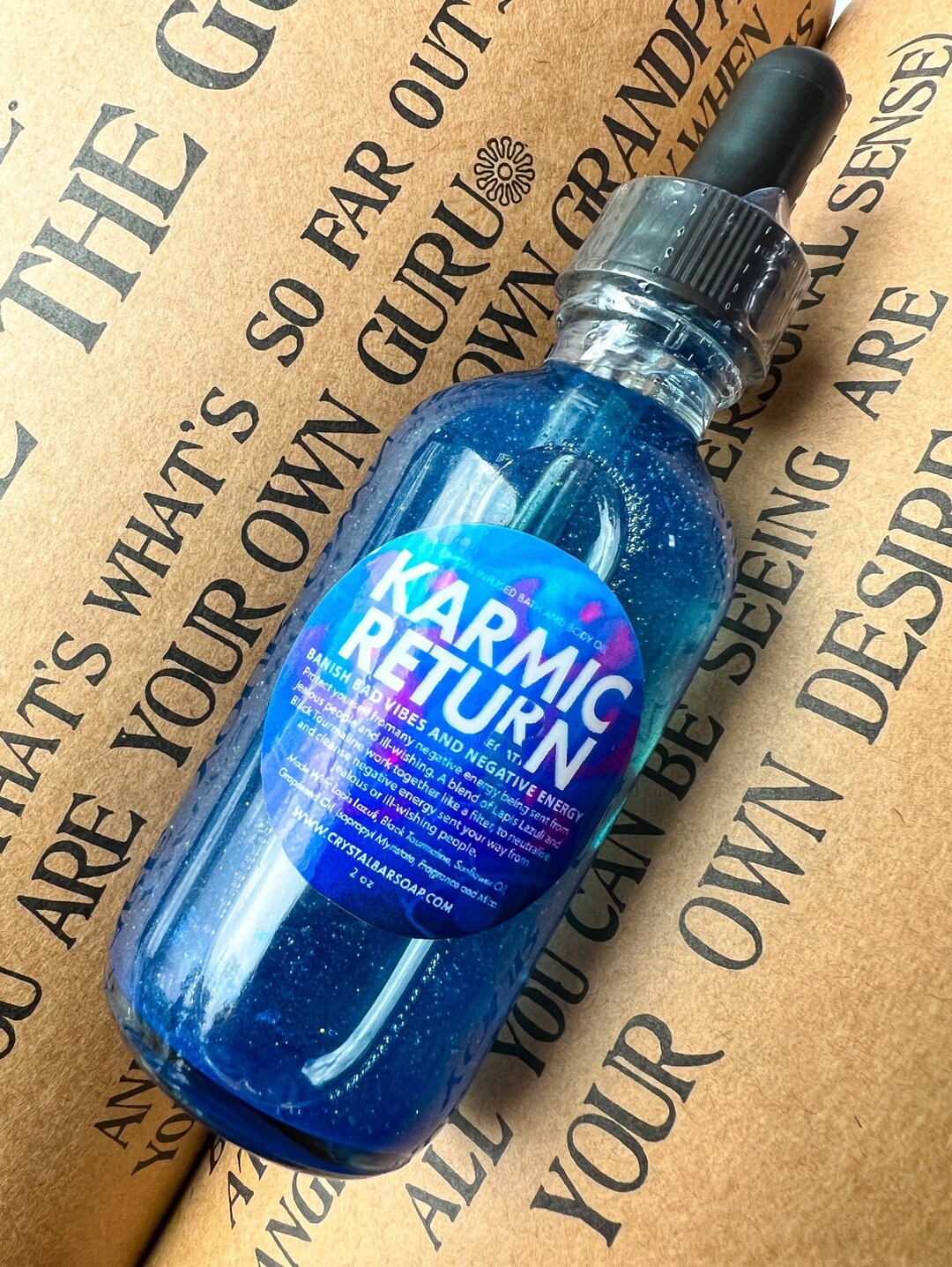 Karmic Return - 2oz Crystal Infused Bath and Body Oil Gift for Her - Etsy