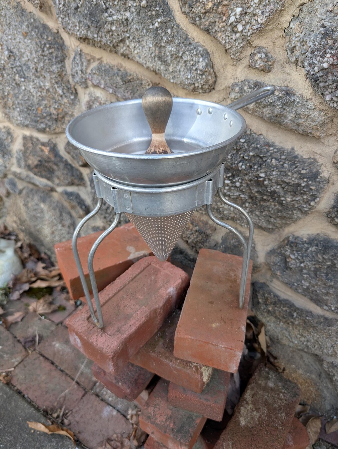 Sieve Strainer With Stand , Collapsible. Canning , Jam ,jelly, Pumpkin ...