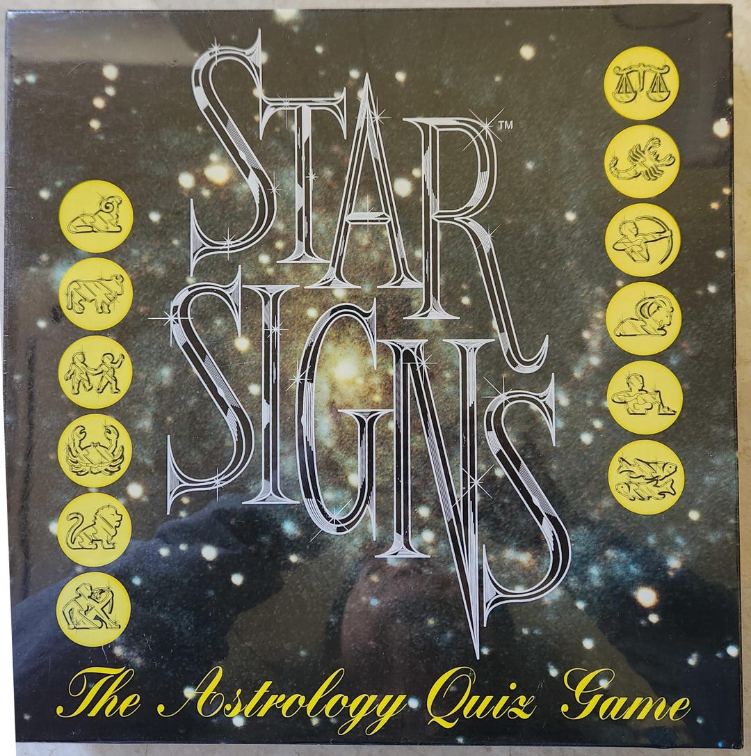 Star Signs Astrology Quiz Game Vintage Starsigns Trivia Boardgame NIB ...