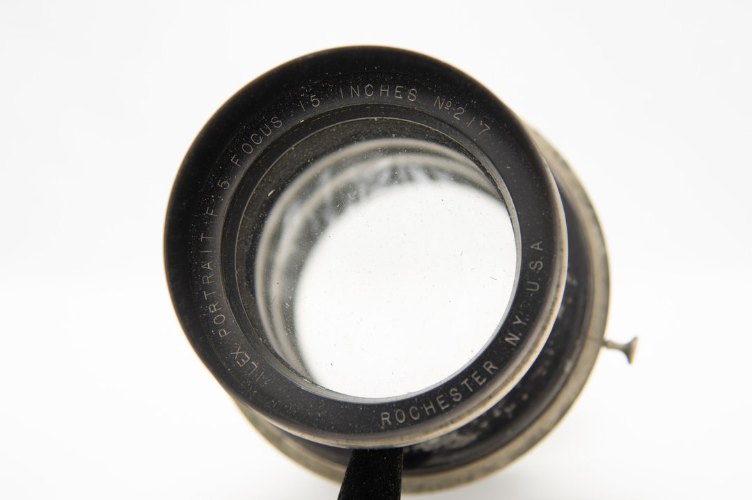 Vintage Large Ilex Petzval Lens, 15" F5 381mm Portrait Lens, Large ...