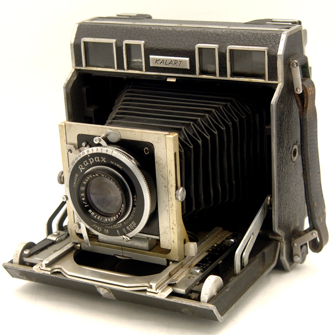 Vintage 1948-53 Kalart Press Camera 3 1/4 X 4 1/4 Rangefinder W/127mm ...
