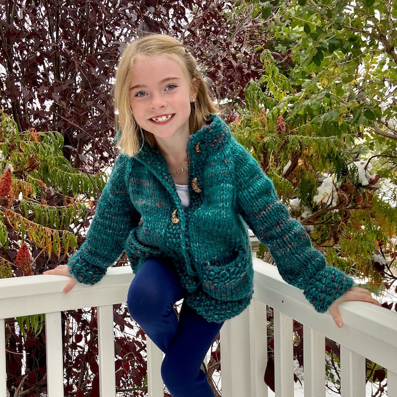 Bulky Kids Cardigan - Etsy